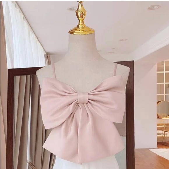 ASOS | Tops | Satin Bow Crop Top | Poshmark